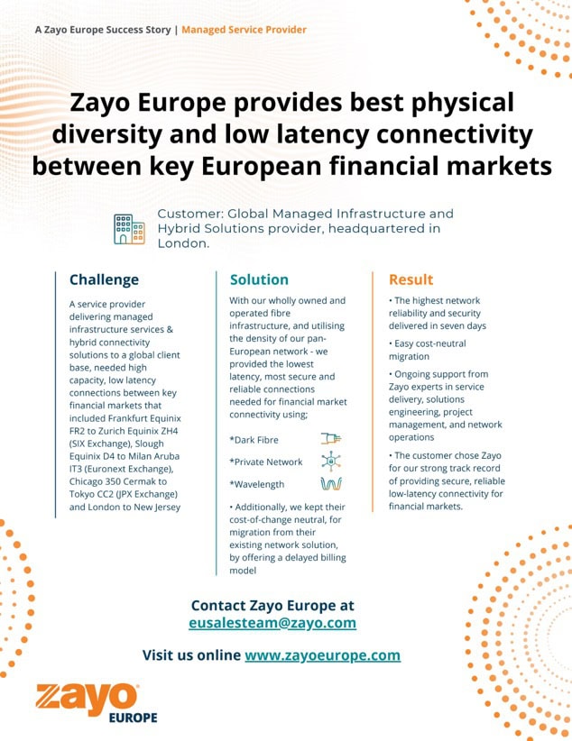 Physical diversity and low latency connectivity between European ...