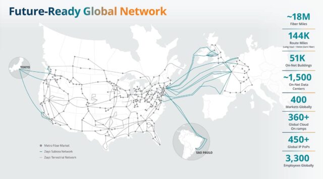 Global Network Capabilities and Fibre Network Maps | Zayo